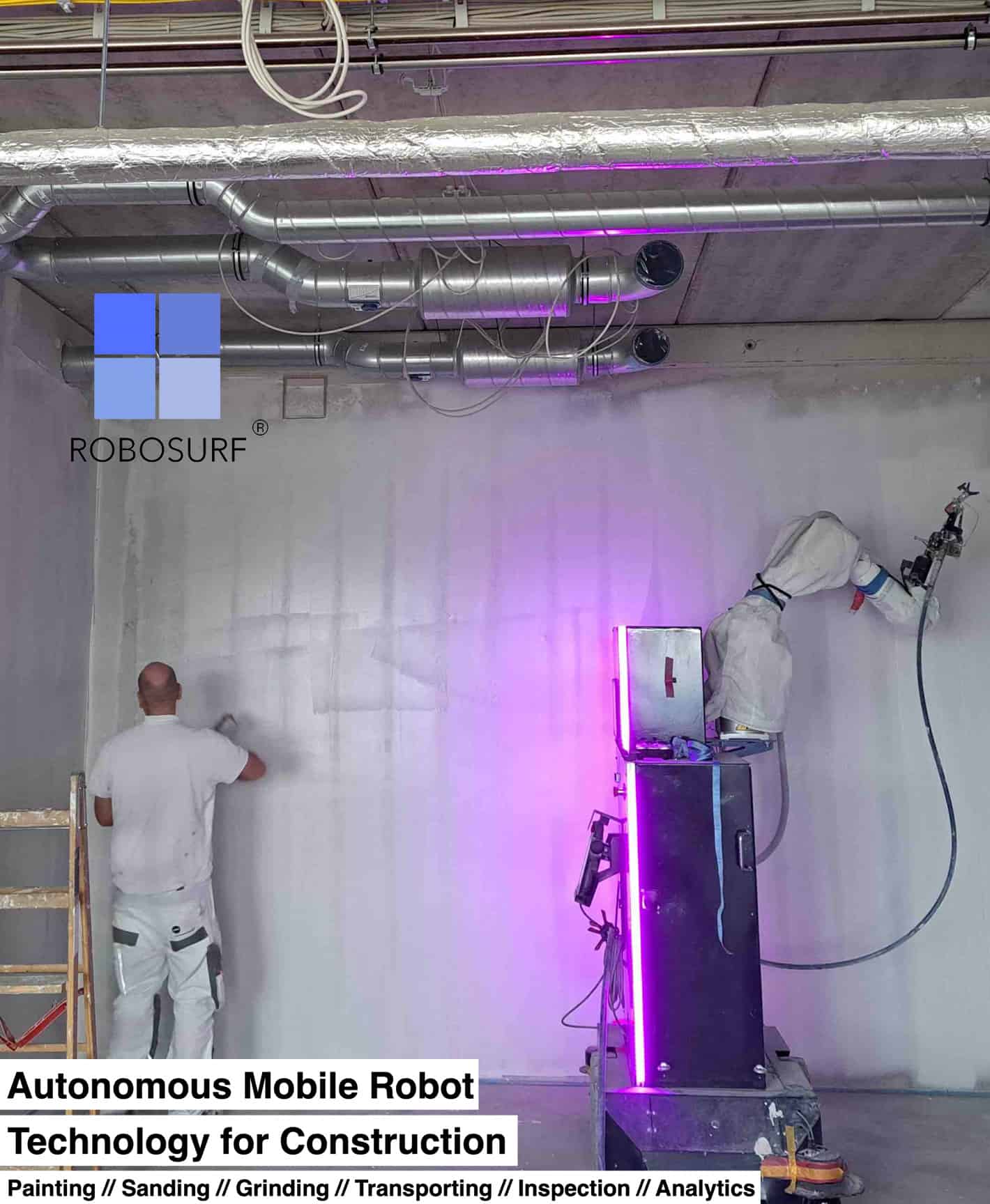 Robot Painter - Surface Finishing & Spray Painting for Construction